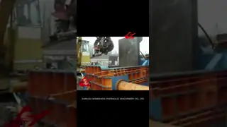 125 ton turn out scrap metal baler with 18.5kw power for ferrous & non-ferrous recycling