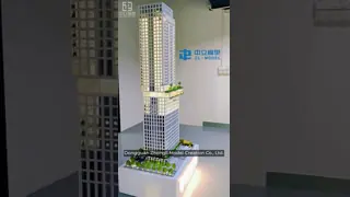 high-rise commercial skyscraper model architectural scale model sky garden office tower real estate