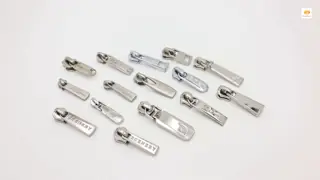 embossed custom logo zipper pulls nickel plated handbag zipper pulls