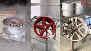 mobile handle portable sandblasting machine wheel sand blasting machine