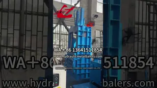 ce vertical baling press machine 25ton - 100ton pet bottles scrap press machine