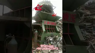 4000kn hydraulic horizontal scrap shear metal cutting machine for container recycling