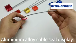galvanized steel wire and aluminium alloy cable security seal with 3.96 kn tensile strength