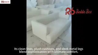 waterproof large upholstered linen fabric sofa 4 seater for hotel lobby