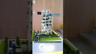 puzzle residence high - rise architectural scale model for professional display