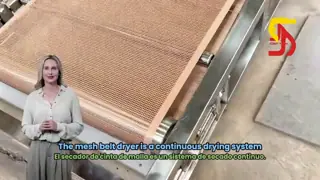 automatic energy saving multifunctional mesh belt dryer continuous mesh belt drying machine