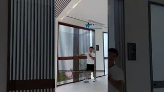 sound insulation interior sliding partition doors with tempered high definition glass