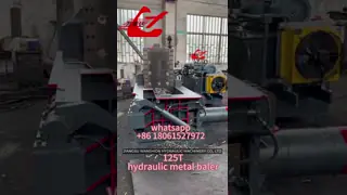 industrial recycling metal press 63ton with plc control for steel plant