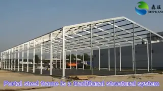 prefab anti-corrosion agricultural steel structure warehouse large clear space grain storage