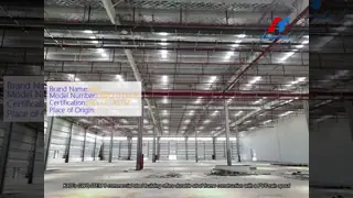 durable steel frame commercial steel building with pvc rain spout and weather resistance
