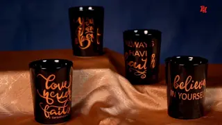 dia 6.2*5.1cm 8.1cmh 120ml souvenir coffee mug with laser decal unique design for home goods store