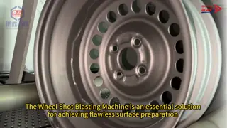 automatic shot blasting machine for car wheel rims 7.5kw