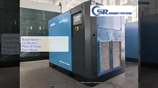 shanghai rotorcomp ogfd-22d c vp oil free screw compressor with cooling mode water-cooled