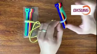 green  reusable cable ties , sticky back hook and loop cable wrap for wire