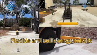 door protection flexible safety barrier for warehouse