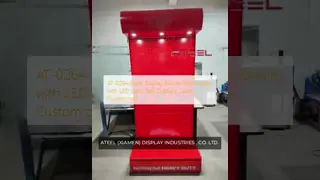 at-0264 store display  fixture wall display with led light tool displays color customized
