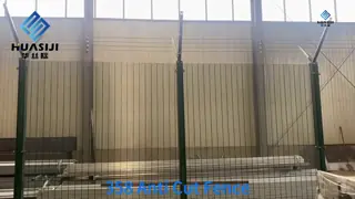 galvanized steel 358 high security fence anti climb for places customized