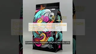 custom gravure printing 8 side seal pouch with corrosion proof sealing food grade