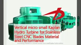 vertical micro small kaplan hydro turbine for stainless steel cnc blades material and performance