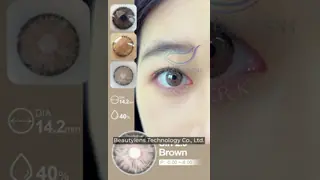 annual cosmetic contact lenses 8.5mm base curve 38% water content for makeup