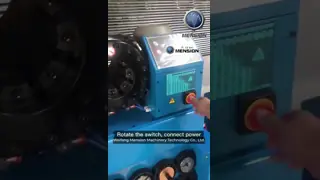 hydraulic hose crimping machine with 650t crimping force plc control system and quick change die set
