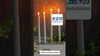handmade flameless taper candles battery powered long led candles for home wedding party