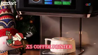 240v portable cappuccino coffee printer machine on coffee foam for food stores
