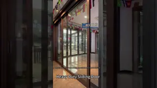 heavy duty heat insulated aluminium sliding front door for large opening