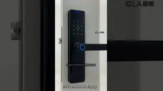 ela door locksluxury style electric safety handle digital tuya ttlock wifi fingerprint door