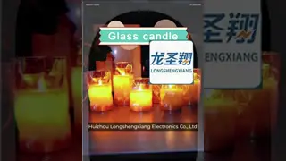 factory sale led pillar candles diamond glass wax flameless luxury aromatherapy decorative battery