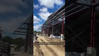 modern design light-weight prefab steel workshop metal building car parking garage shed