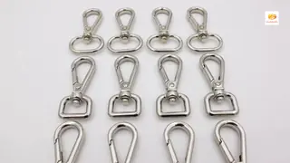 rose gold plating bag snap clasp 15.5mm snap hook for bag hardware