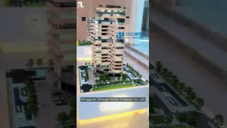 architectural scale model high fidelity industrial park showcase for precise zone planning
