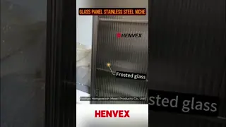 modern built-in glass door stainless steel shower niche with corrosion resistant 304/316 chrome