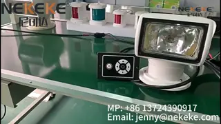 2500 lm marine searchlight with 360° rotation and thermoplastic anti-oxidation shell for remote cont
