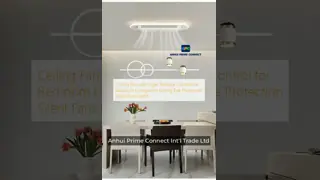ceiling fan with light remote control for bedroom livingroom dining eye protection silent fans light
