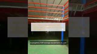 heavy /medium duty multi-level steel platform industrial mezzanine floors in blue and orange color