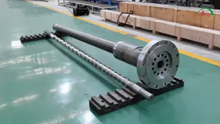 nitrided layer thickness 0.5-0.8mm single screw extruder screw barrel with hv950-1100 nitriding hard
