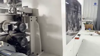 high quality cabinets edge bander machine double trimming wood edge band machine
