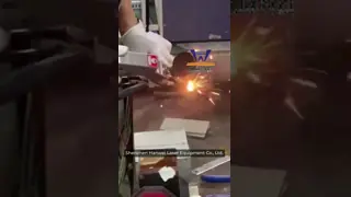 2000w fiber handheld single motor laser welding machine double route wire feeding same time