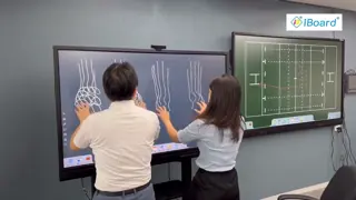 all in one interactive whiteboard 75 inch display with all in one device and 20 points ir touch