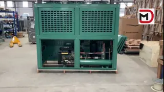 integral finned condenser unit for thermal regulation in industrial cooling applications
