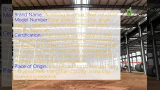 high strength workshop steel structure 15m - 36m agricultural storage warehouse