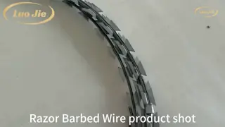 anti climb razor wire coil galvanized durable high security barrier