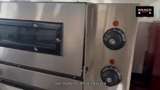 stainless steel 2.4kw electric pizza oven indoor commercial 220v-240v with glass door