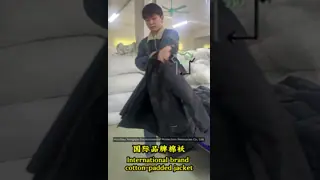 second hand women's brand cotton jacket winter warm fashion branded coat