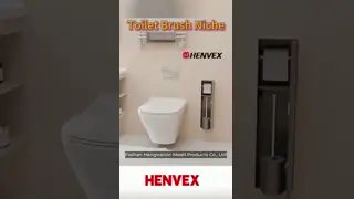 modern rimless recessed toilet brush cabinet 304 stainless steel wall niche 608x176x176mm