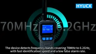dual mode handheld drone detector 70mhz-6.2ghz frequency high accuracy