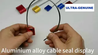 us-cc302 aluminium alloy cable security seal with 8.27 kn tensile strength and pull tight locking