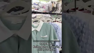 wholesale used knitted tops clean women clothing preloved knitted shirts button-up cardigan style us